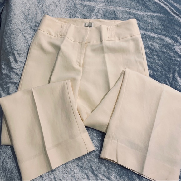 Emma James | Pants & Jumpsuits | Emma James Lined Winter White Slacks ...